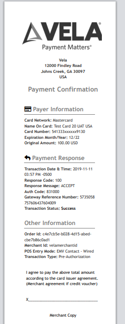 A4 Transactions - VELA Admin Guide