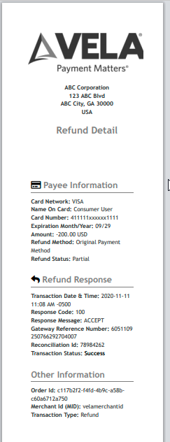 A4 Transactions - VELA Admin Guide